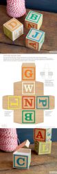 Cool printable: DIY vintage alphabet blocks